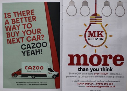 Cazoo Program Advertisement Editorial Stock Photo - Stock Image ...