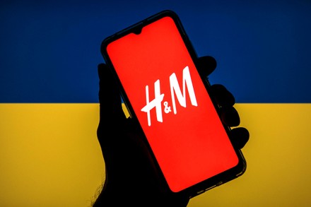 This Photo Illustration Hm Logo Seen Editorial Stock Photo - Stock ...