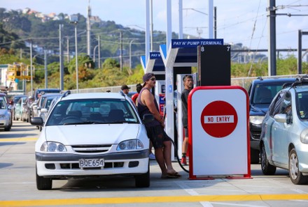 People Queue Fill Tanks Waitomo Gas Editorial Stock Photo - Stock Image ...