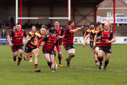 Carmarthen Quins Winger Kalum Evans Aberavons Editorial Stock Photo ...