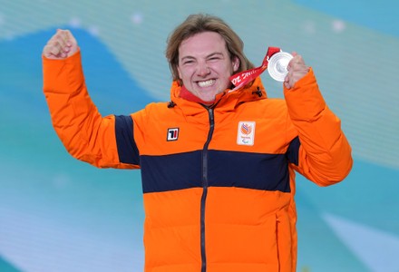 Silver Medalist Chris Vos Netherlands Poses Editorial Stock Photo ...