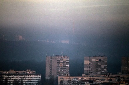 Residential Tower Blocks Pictured Morning Kyiv Editorial Stock Photo ...