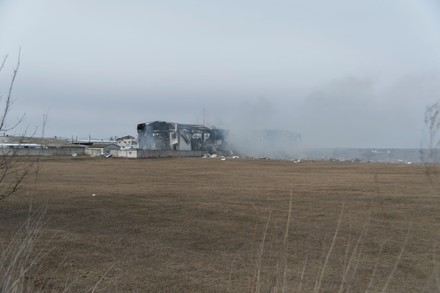 Checkpoint Nearby The Town Of Zorya, Kyiv, Ukraine - 12 Mar 2022 Stock ...