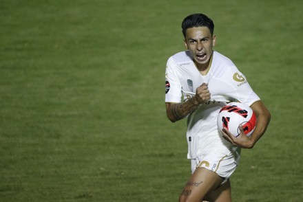 Jose Corena Comunicaciones Celebrates After Scoring Editorial Stock ...