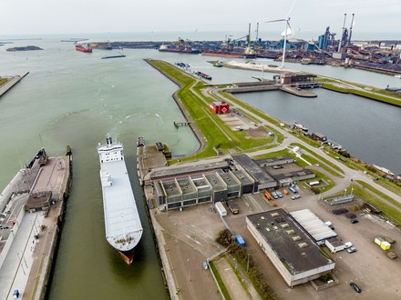 IJmuiden sea lock, the largest sea lock in the world, Netherlands - 16 ...