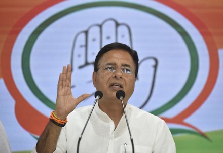 General Secretary Congress Randeep Singh Surjewala Editorial Stock ...