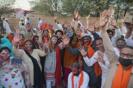 Members Rwadari Tehreek Pakistan Hindu Community Editorial Stock Photo ...