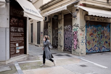 Daily Life During COVID-19 Lockdown In Athens, Greece - 11 Jan 2021 ...