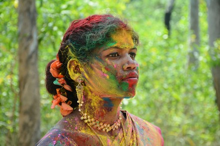 Basanta Utsav Literally Means Celebration Spring Editorial Stock Photo ...