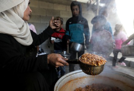 Food Distribution To Palestinian Families, Gaza, Palestine - 21 Jan ...