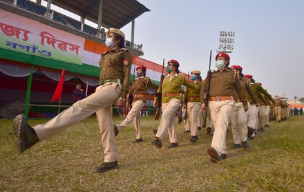 Assam Police Women During Full Dress Editorial Stock Photo - Stock ...