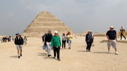 Tourists Visit King Djosers Step Pyramid Editorial Stock Photo - Stock ...