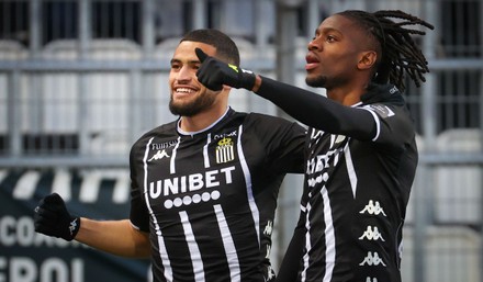 Charlerois Joris Kayembe Celebrates After Scoring Editorial Stock Photo ...