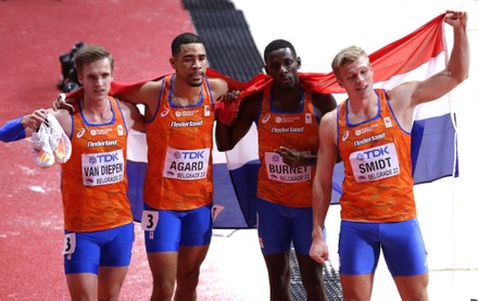 Members Dutch Relay Team Celebrate After Editorial Stock Photo - Stock ...