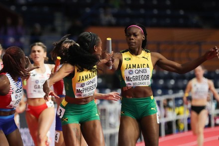Roneisha Mcgregor R Jamaica Passes Baton Editorial Stock Photo - Stock ...