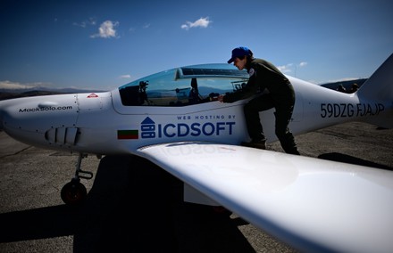 16yearold Mack Rutherford Prepares Takeoff Skydive Editorial Stock ...