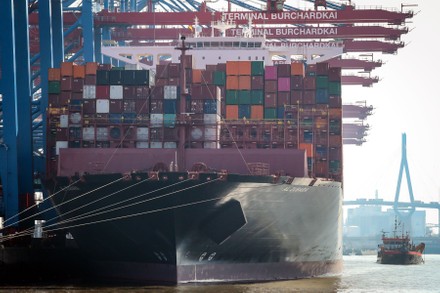 Container Ship Al Zubara Hapaglloyd Shipping Editorial Stock Photo ...