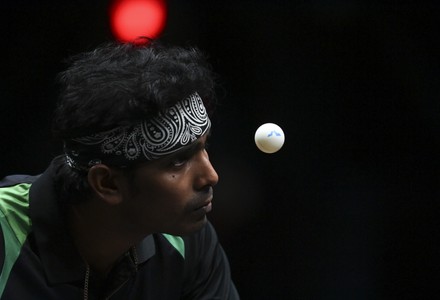 Sharath Kamal Achanta India Competes During Editorial Stock Photo ...