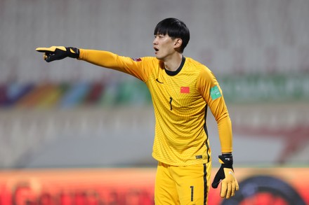 Goalkeeper Yan Junling Reacts During Group Editorial Stock Photo ...