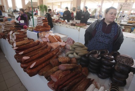 Seller Waits Customers Famous Privoz Market Editorial Stock Photo ...