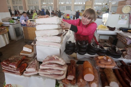Seller Waits Customers Famous Privoz Market Editorial Stock Photo ...