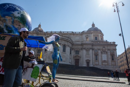 Demonstration Organized Rome By Fridaysforfuture Movement Editorial ...