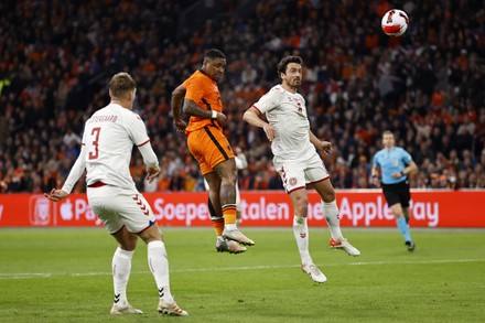 Jannik Vestergaard Denmark Steven Bergwijn Holland Editorial Stock ...