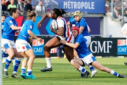 France Women Vs Italy Women Madoussou Editorial Stock Photo - Stock ...