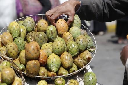 Yemeni Buys Prickly Pear Fruits Street Editorial Stock Photo - Stock ...