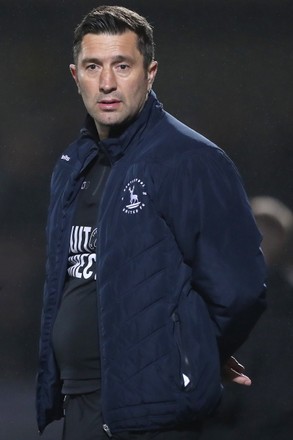 Hartlepool United Manager Graeme Lee During Editorial Stock Photo ...