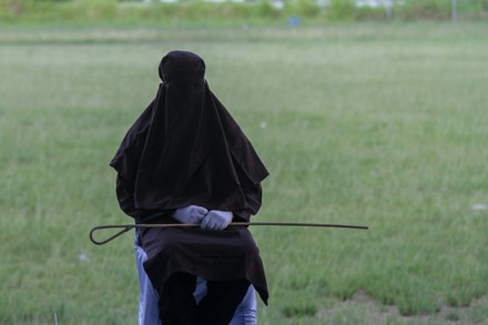 Executioner Seen Preparing Whip Sharia Violators Editorial Stock Photo ...