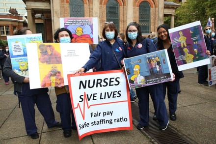 Nsw Nurses Midwives Association Protesting They Editorial Stock Photo ...