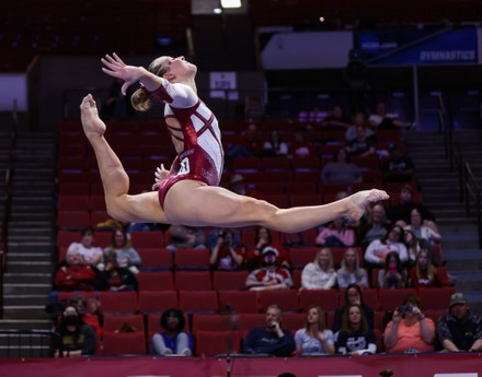 Californias Mya Lauzon Competes On Balance Editorial Stock Photo ...