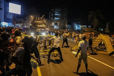 People Clash Police During Protest Against Editorial Stock Photo ...