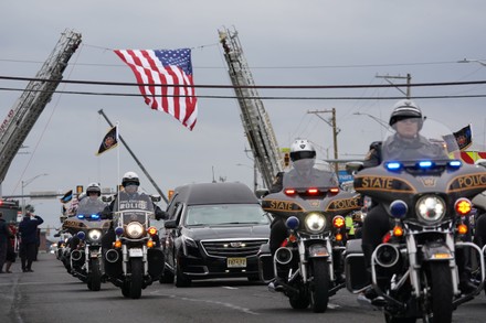 FUNERAL PROCESSION PENNSYLVANIA STATE TROOPER MARTIN Editorial Stock ...