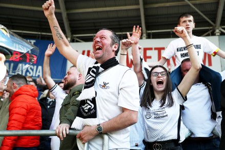 Swansea Fans Celebrate Their Sides Third Editorial Stock Photo - Stock ...
