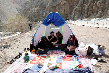 Iranians Picnic During Iranian Nature Day Editorial Stock Photo - Stock ...
