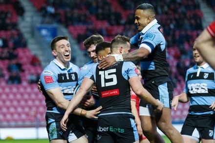 Josh Adams Cardiff Rugby Celebrates After Editorial Stock Photo - Stock ...