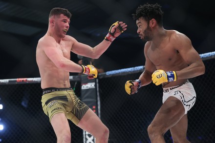Manny Akpan Stuns Connor Hitchens During Editorial Stock Photo - Stock ...
