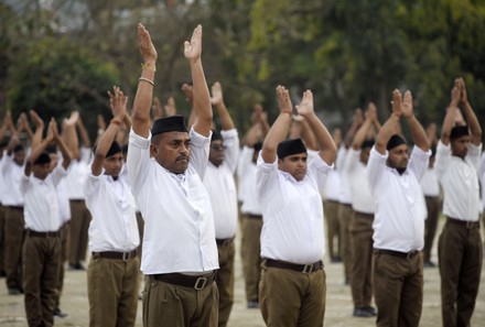Rashtriya Swayamsevak Sangh Rss Volunteers Participate Editorial Stock ...