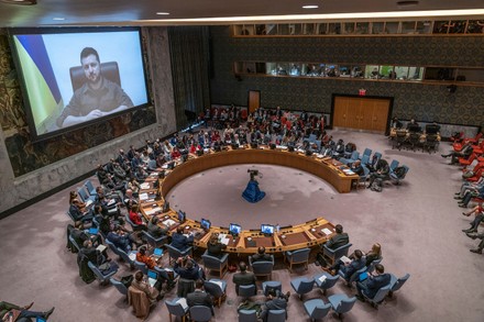 United Nations Security Council Meeting On Editorial Stock Photo ...