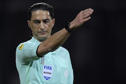 Deventer Referee Serdar Gozubuyuk During Dutch Editorial Stock Photo ...