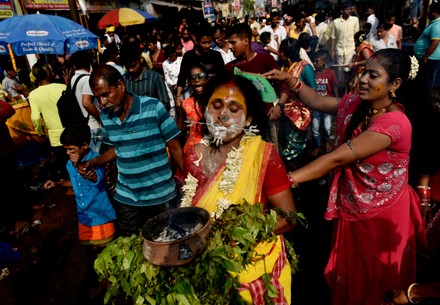 Devotee Performs Religious Activities During Religious Editorial Stock ...