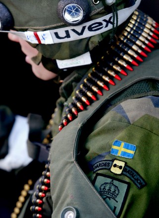 Swedish Army Practicing Ground Combat Central Editorial Stock Photo ...