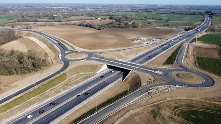 New Junction On M11 Motorway Essex Editorial Stock Photo - Stock Image ...
