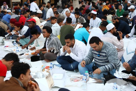 Egyptian Muslims Have Their Iftar Fast Editorial Stock Photo - Stock ...
