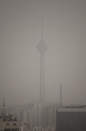 View Central Tehran During Polluted Air Editorial Stock Photo - Stock ...