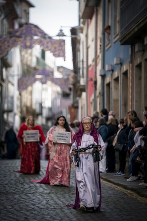 Easter Holy Week Procession in Braga, Portugal - 10 Apr 2022 Stock ...