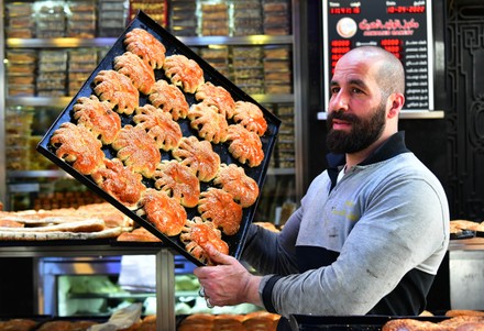 Syrian Street Vendor Sells Maarouk Sweet Editorial Stock Photo - Stock ...