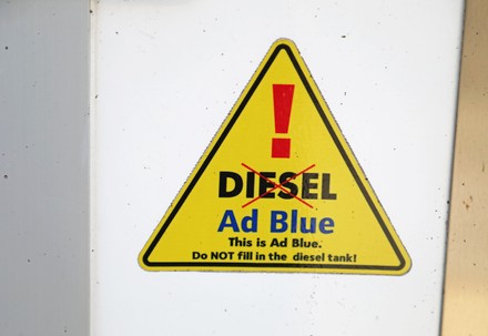 Adblue Signs Fuel Station Editorial Stock Photo - Stock Image ...